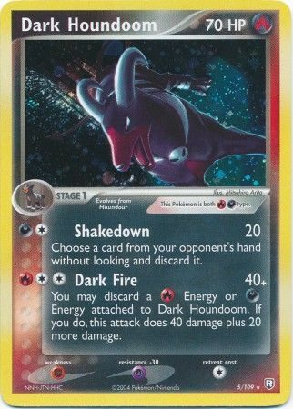 Dark Houndoom - 5/109 (Holo) - Pokecards.dk