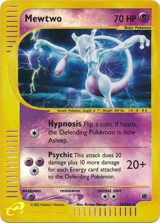 Mewtwo - 20/165 - Reverse - Pokecards.dk