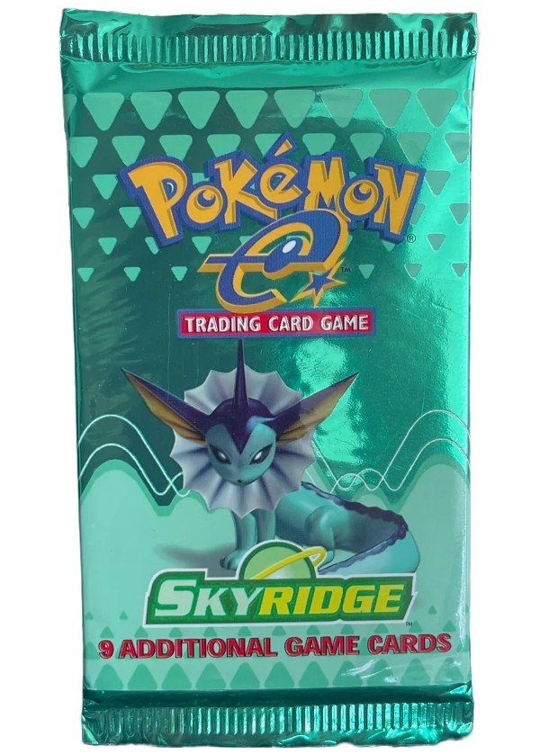 Booster Pack - Skyridge - Vaporeon pack art - Pokecards.dk