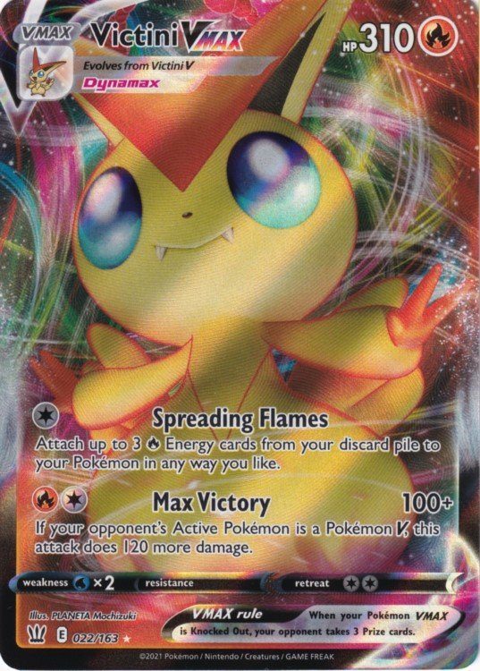 Victini VMAX - 022/163 - Pokecards.dk