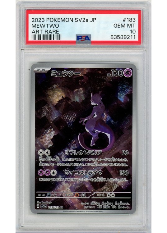 Mewtwo - 183/165 - PSA 10 - Pokecards.dk