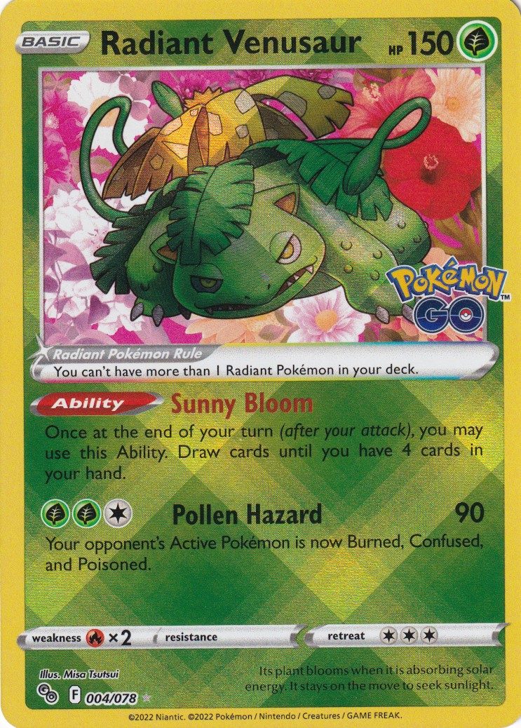 Radiant Venusaur - 4/078 - Pokecards.dk
