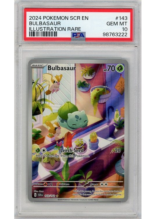 Bulbasaur - 143/142 - PSA 10 - Pokecards.dk