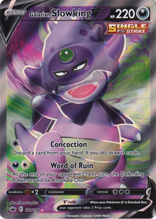 Galarian Slowking V - 178/198 - Pokecards.dk