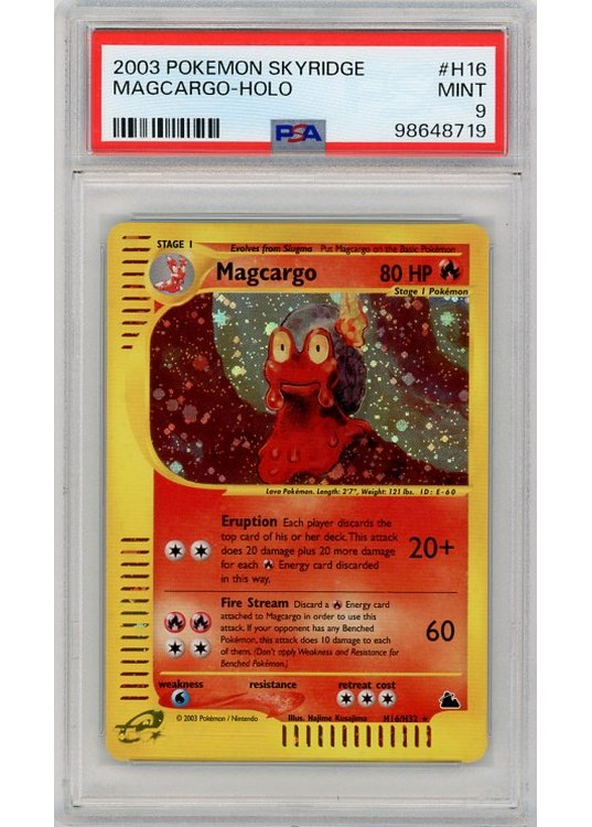 Magcargo - H16/H32 - PSA 9 - Pokecards.dk